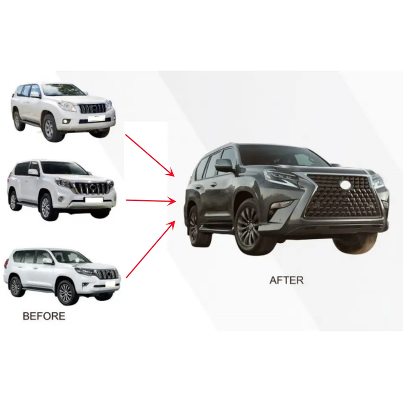 PRADO FJ150 upgrade to 2022 GX460 bodykit facelift conversion For ...